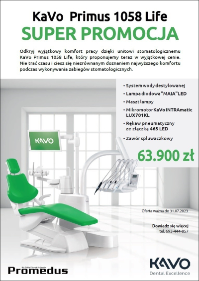 KaVo Primus 1058 LIFE - Edycja Limitowana lipiec 2023 - Promedus ...